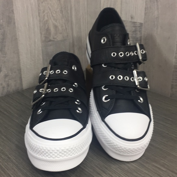 Converse | Shoes | Converse Ctas Buckle Ox Blackblackwhite | Poshmark